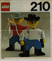 LEGO Instructions for set 210 Cowboys, Building Set with People - {None}