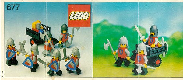 LEGO Instructions for set 677 Knight's Procession, Castle - Classic