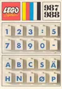 LEGO Instructions for set 988 {null}, {null} - {null}