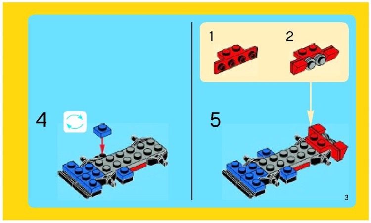 LEGO Instructions for set 31000 Mini Speeder, Creator - 3 in 1