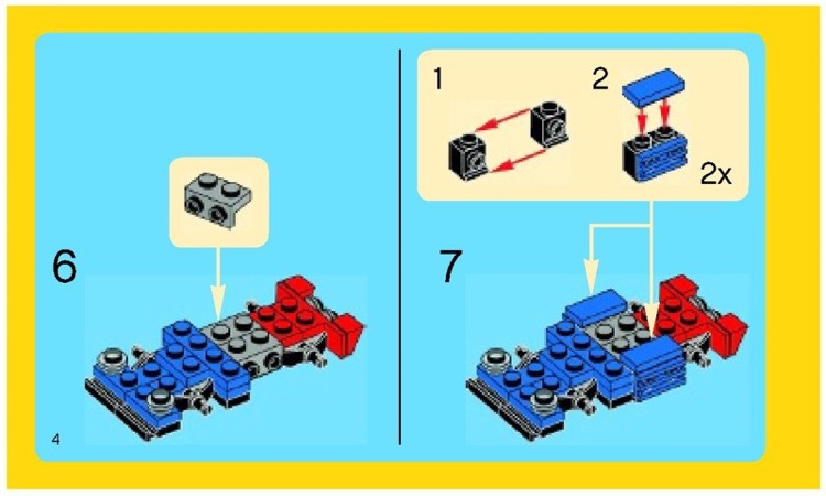 LEGO Instructions for set 31000 Mini Speeder, Creator - 3 in 1