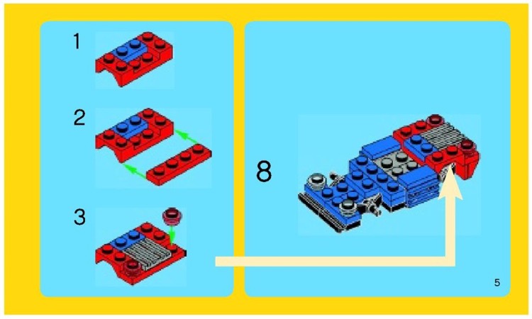 LEGO Instructions for set 31000 Mini Speeder, Creator - 3 in 1