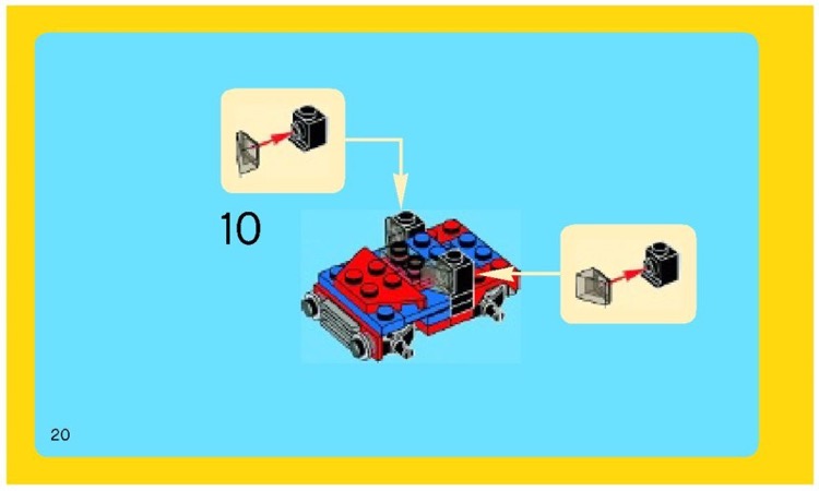 LEGO Instructions for set 31000 Mini Speeder, Creator - 3 in 1