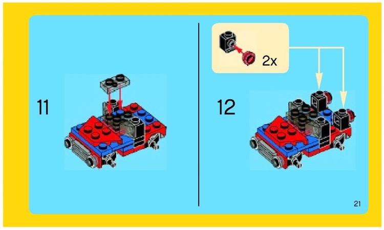LEGO Instructions for set 31000 Mini Speeder, Creator - 3 in 1