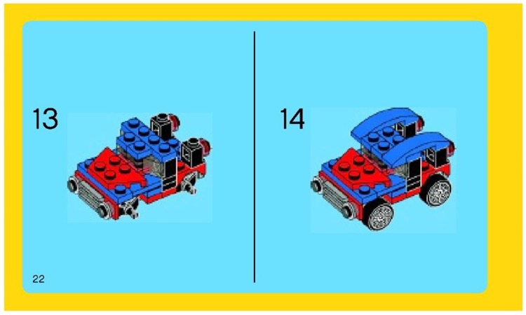LEGO Instructions for set 31000 Mini Speeder, Creator - 3 in 1
