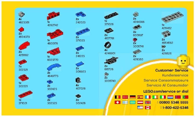 LEGO Instructions for set 31000 Mini Speeder, Creator - 3 in 1