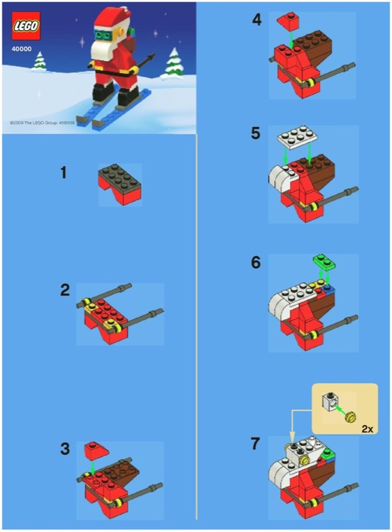 LEGO Instructions for set 40000 Cool Santa Set, Seasonal - Christmas