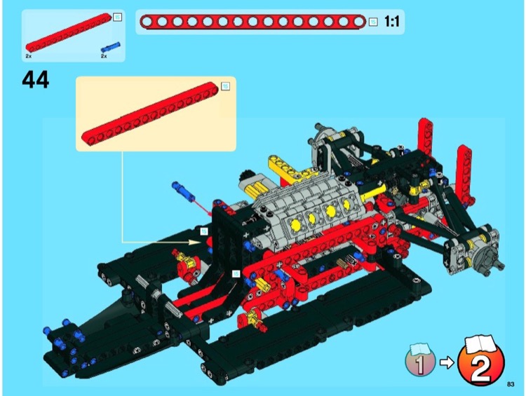 LEGO Instructions for set 42000 Grand Prix Racer, Technic - {None}