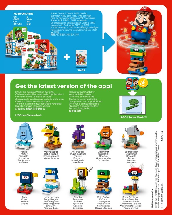 LEGO Instructions For Set 71402 Freezie Super Mario Character Pack LEGO Instructions For Set 71402 Freezie Super Mario Character Pack