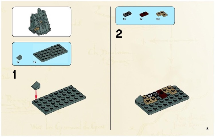 LEGO Instructions for set 79000 Riddles for the Ring, The Hobbit - An ...