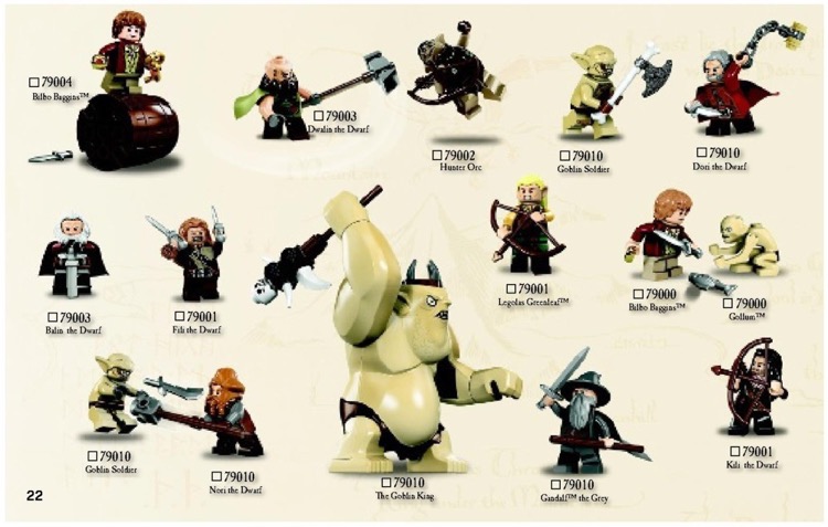 LEGO Instructions for set 79000 Riddles for the Ring, The Hobbit - An ...