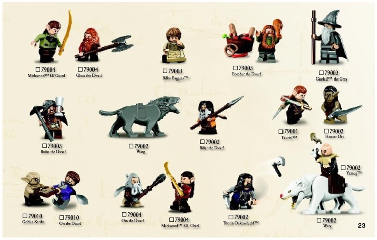 LEGO Instructions for set 79000 Riddles for the Ring, The Hobbit - An ...